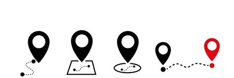 Location Pin Icon Map Place Marker Royalty Free Vector Image