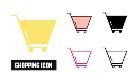 Shopping Icon Set Vector Illustration 24465370 Vector Art At Vecteezy