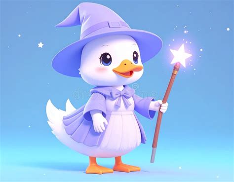 Duck As A Witch Stock Illustration Illustration Of Wings 384373094