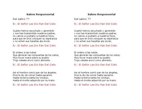 Salmo Responsorial Pdf