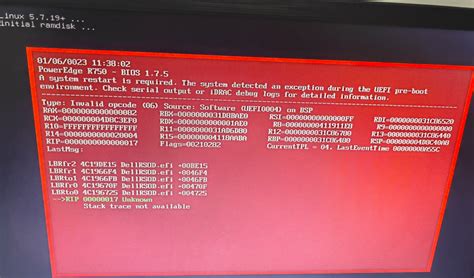 ‎power Edge R750 Boot Fail After Linux Kernel Update Dell Technologies