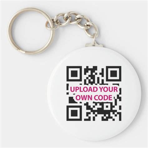 Qr Code Keychains No Minimum Quantity Zazzle