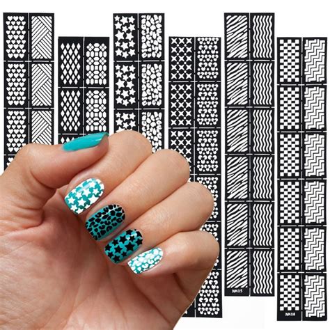 Nail Art Stencils At Lilian Dixson Blog