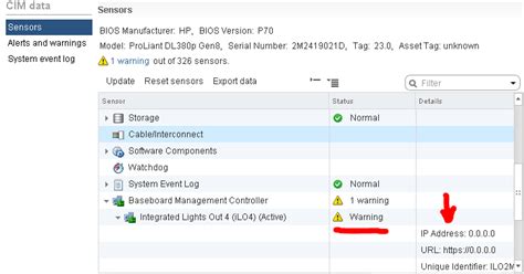 Solved VMware Host Baseboard Management Controller Warning Experts Exchange