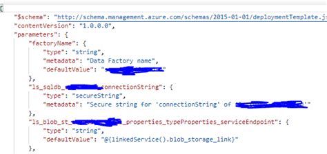 Azure Sql Database Linked Service For Parameterising Server Name And Db