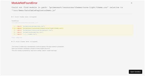 Primeflex Examples CodeSandbox