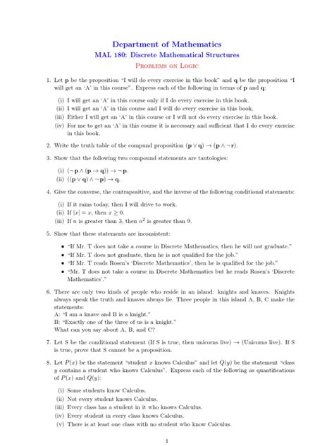 discrete math problems on logic pdf semantics deductive reasoning