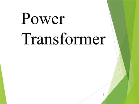Ppt Transformerpptx Physics Science