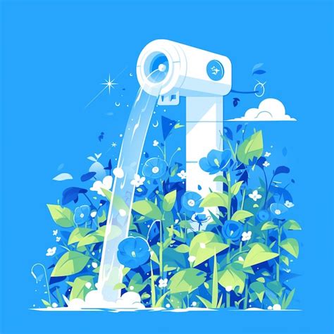 Premium Vector Smart Irrigation Controller With Weathersensing Technology