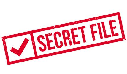 Secret File Rubber Stamp Royalty Free Vector Image