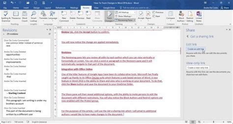 How To Track Changes In Word Documents