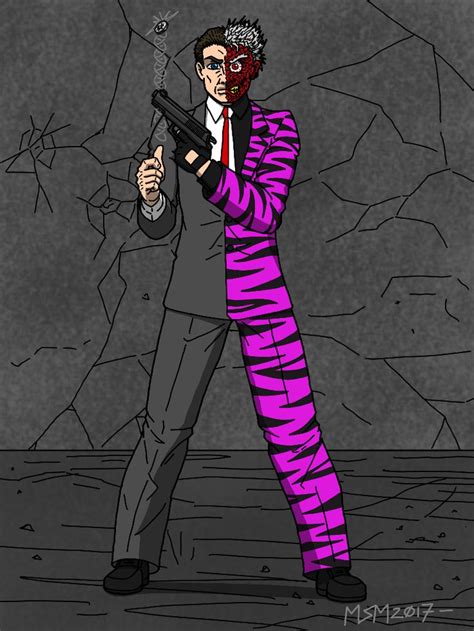Two Face Aka Harvey Dent Comic Collection Batman Art Dc Comics