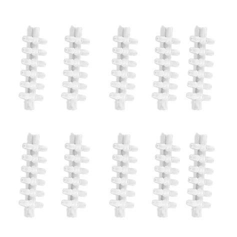 Yammee 10pcs Abs Ink Supply Line Connectors Cutted Pipeline Extender For Printer Parts And