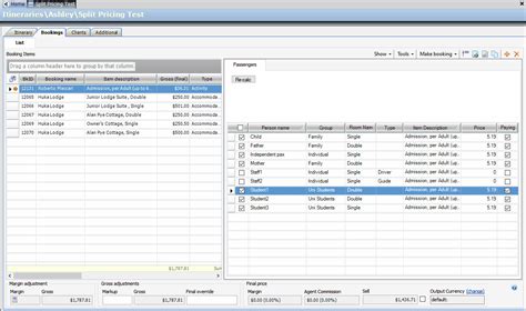 Split Pricing Function Tourwriter Knowledge Base