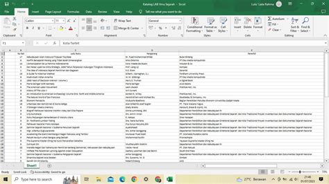 Entry Data Di Exel Spreadsheet