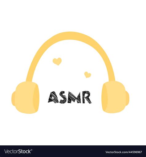 Asmr Earphones Royalty Free Vector Image Vectorstock