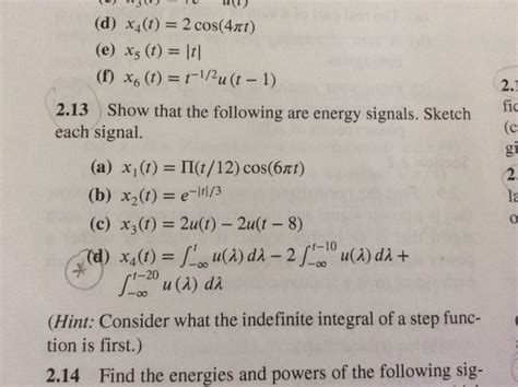 Solved Show That The Following Are Energy Signals Sketch Chegg