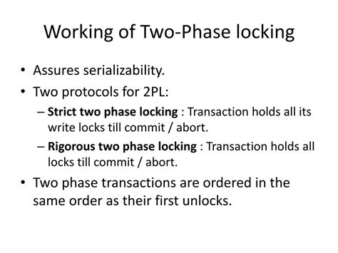 Ppt Concurrency Control Enforcing Serializability By Locks Powerpoint