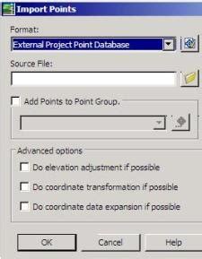 AutoCAD Civil D Import Points From An External Database Geofumed GIS CAD BIM Resources