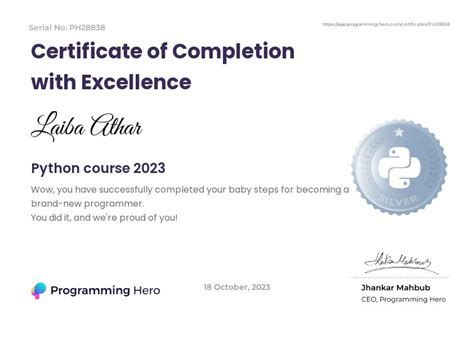 Python Programminghero Laiba Athar