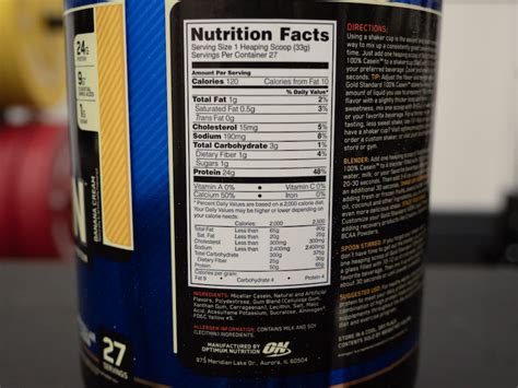 Optimum Nutrition Gold Standard Casein Review (2025)