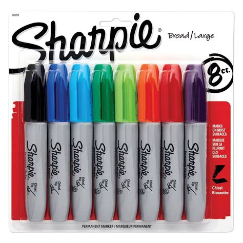 Sharpie Marker Set Chisel Tip Assorted Colors Set Of 8 Jerrys Artarama