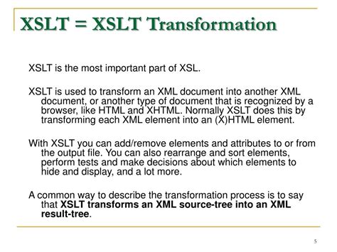Ppt Extensible Stylesheet Language Powerpoint Presentation Free