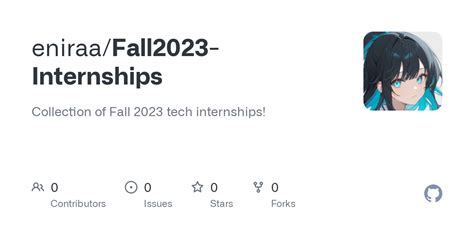 github eniraa fall2023 internships collection of fall 2023 tech