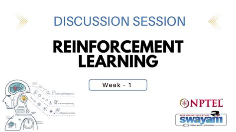 Live Session For The Nptel Course On Reinforcement Learning 2023 Week 1 Youtube