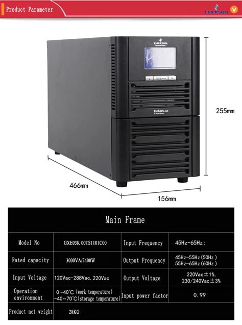Online Interactive Tower Type Ups 3kva 2400w Gxe03k00ts1101c00 Standard