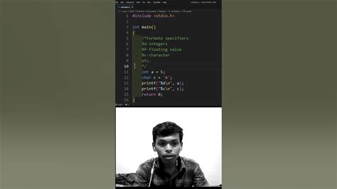 Formate Specifiers In C In Easy Way👍 Ccode Trending Easy Tranding