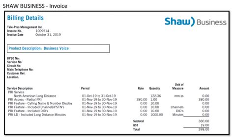 Tips Manual Invoice Shaw Tele Plus Management Inc