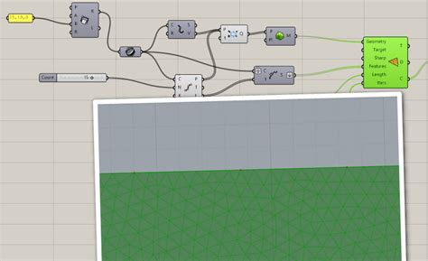 how to use features in a tri remesh component for grasshopper