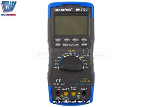 HP-770D miernik uniwersalny True Rms HoldPeak