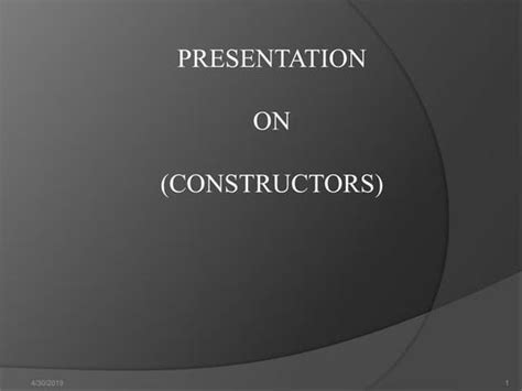 Constructor And Destructor Based Question Cbse Cs Class 12th Ppt