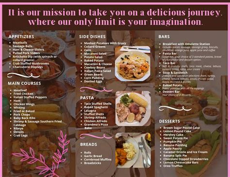 Menu The Friendly Fork