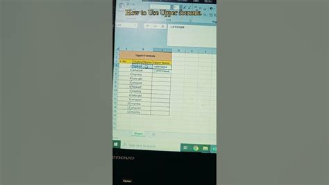 How To Use Upper Formula Mts All Teach Upper Formula Excelformula