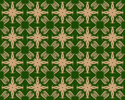 Elegant Green Geometric Seamless Pattern With Tribal Shape Pattern Designed In Ikat Aztec