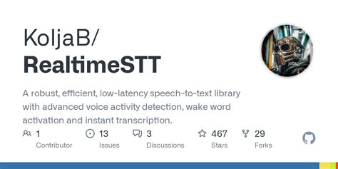 issues · koljab realtimestt · github