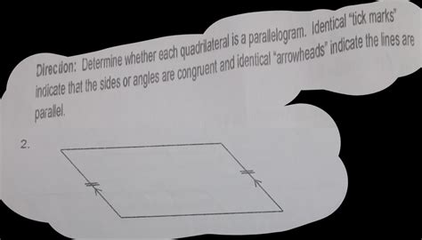 Solved Direcdon Determine Whether Each Quadrilateral Is A Parallelogram Identical Tick Marks