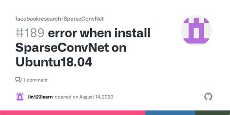 Error When Install Sparseconvnet On Ubuntu Issue Facebookresearch Sparseconvnet