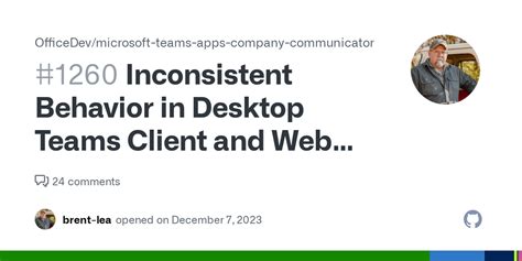 Inconsistent Behavior In Desktop Teams Client And Web Teams Client