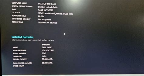 Dell 7480 New Battery Capacity Issue Rdell