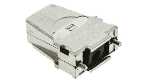 09670090344 Harting D Sub Series Metal D Sub Backshell 9 Way Strain Relief Rs