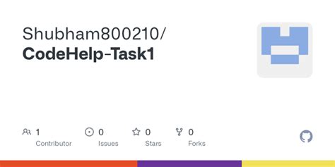 Shubham Kumar On Linkedin Github Shubham800210codehelp Task1
