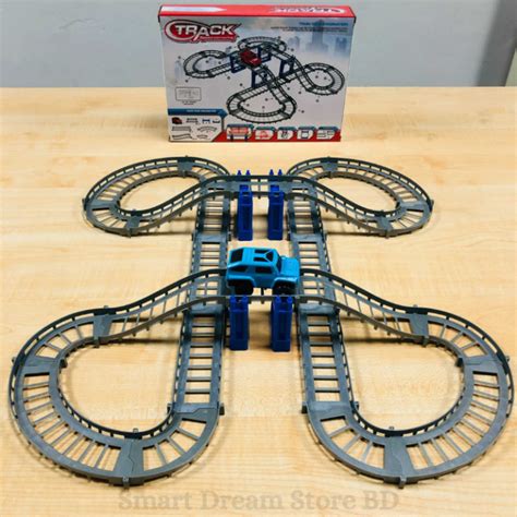 33 Pieces High Speed Simulation Rail Car Track Speed Cornering Set For Real Operation Bd