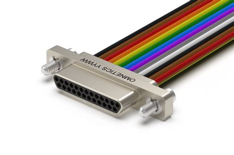 Low Profile Micro D Discrete Wired Wd Omnetics Connector Corp