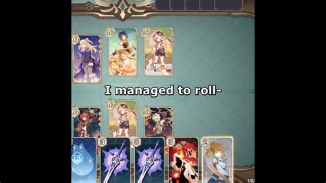 The Rarest Unluckiest Dice Roll Genshin Impact Genshin Impact Videos