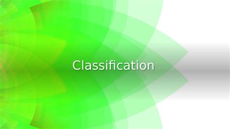 Classification Teaching Resources