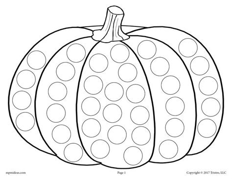Free Fall Do A Dot Printables Fall Coloring Pages Dot Marker